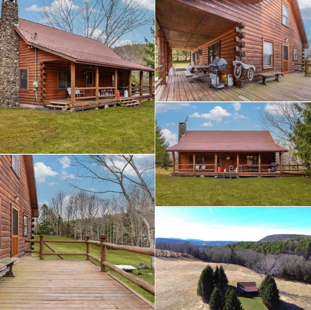 Experience the timeless charm of this authentic log cabin – offered at ...