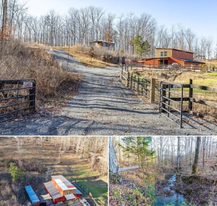 Off-Grid Homestead on 6.85 Acres with Cabin, Barn & Spring – Reduced ...